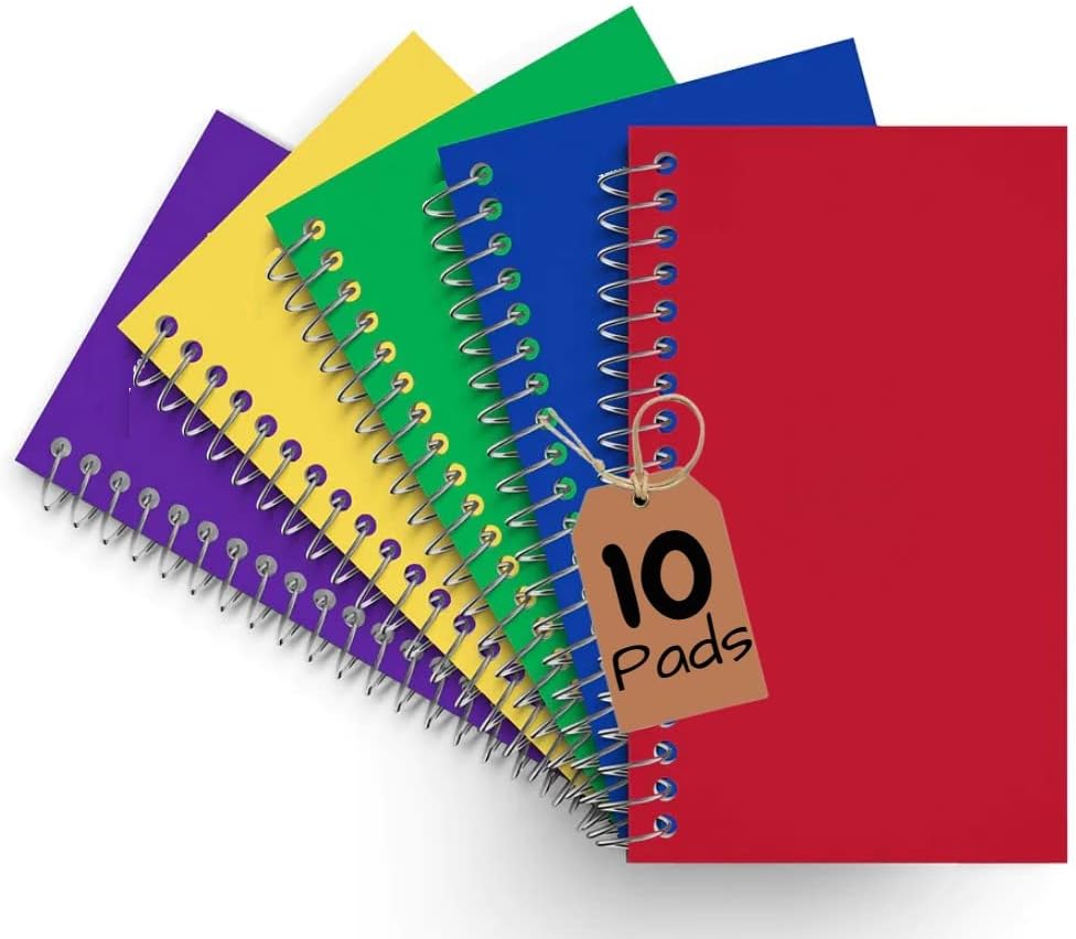 Amazon.com : 1InTheOffice Wirebound Spiral Memo Books, Memo Pads, 3" x ...