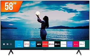 Smart TV LED 58" 4K UHD Crystal Samsung UN58TU7020GXZD, Visual Livre de ...
