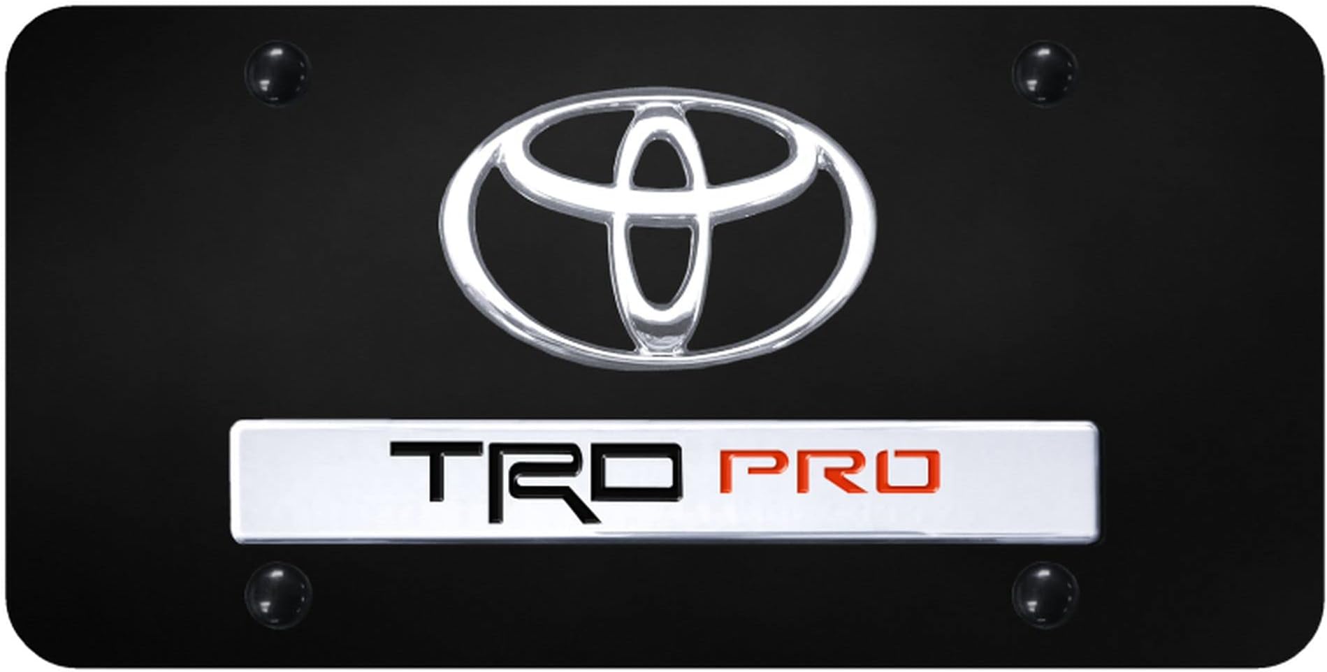 Amazon.com: Au-TOMOTIVE GOLD Dual Logo License Plate for Toyota TRD Pro ...