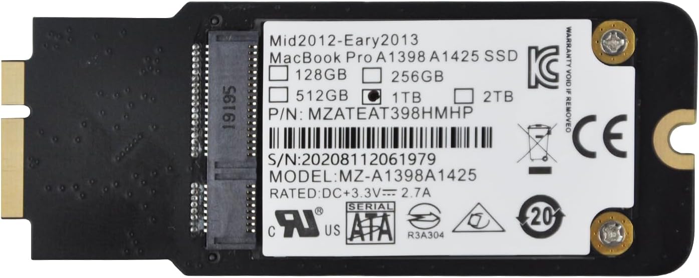 Amazon.com: ocxutsx 1TB SSD Toolkit, Designed for MacBook Pro Retina ...