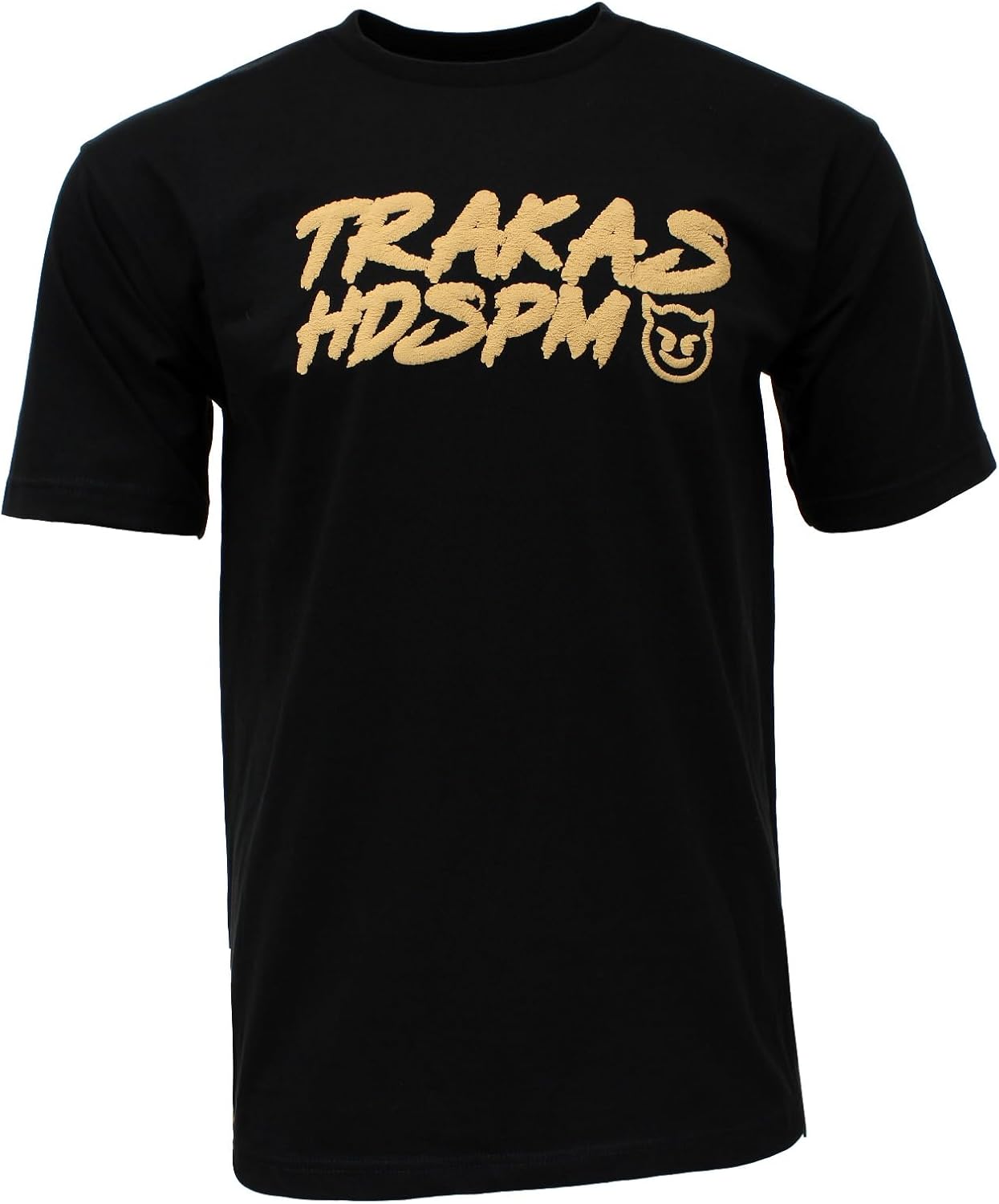 Men Trakas HDSPM Cotton T-Shirt Short Sleeve Black 3D Puff Print (US ...