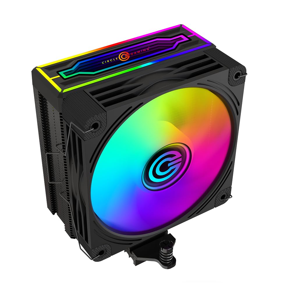Circle Gaming CG 6P ARGB CPU Air Cooler Mirror Close-Loop, 120mm Fans ...