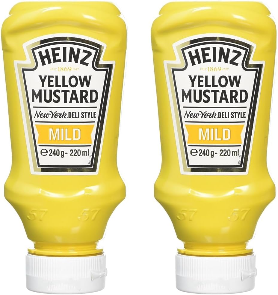 Heinz Mild Yellow Mustard, 240g (Pack of 2) : Amazon.co.uk: Grocery