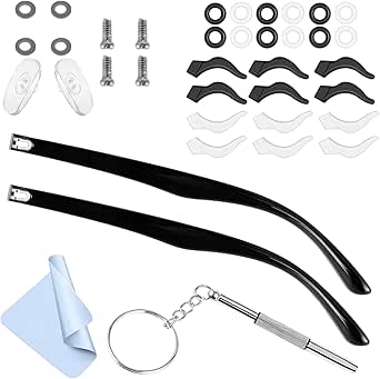 LIUQOBN 1 Pair of Replacement Universal Spectacle Arms Kit，Eyeglasses ...