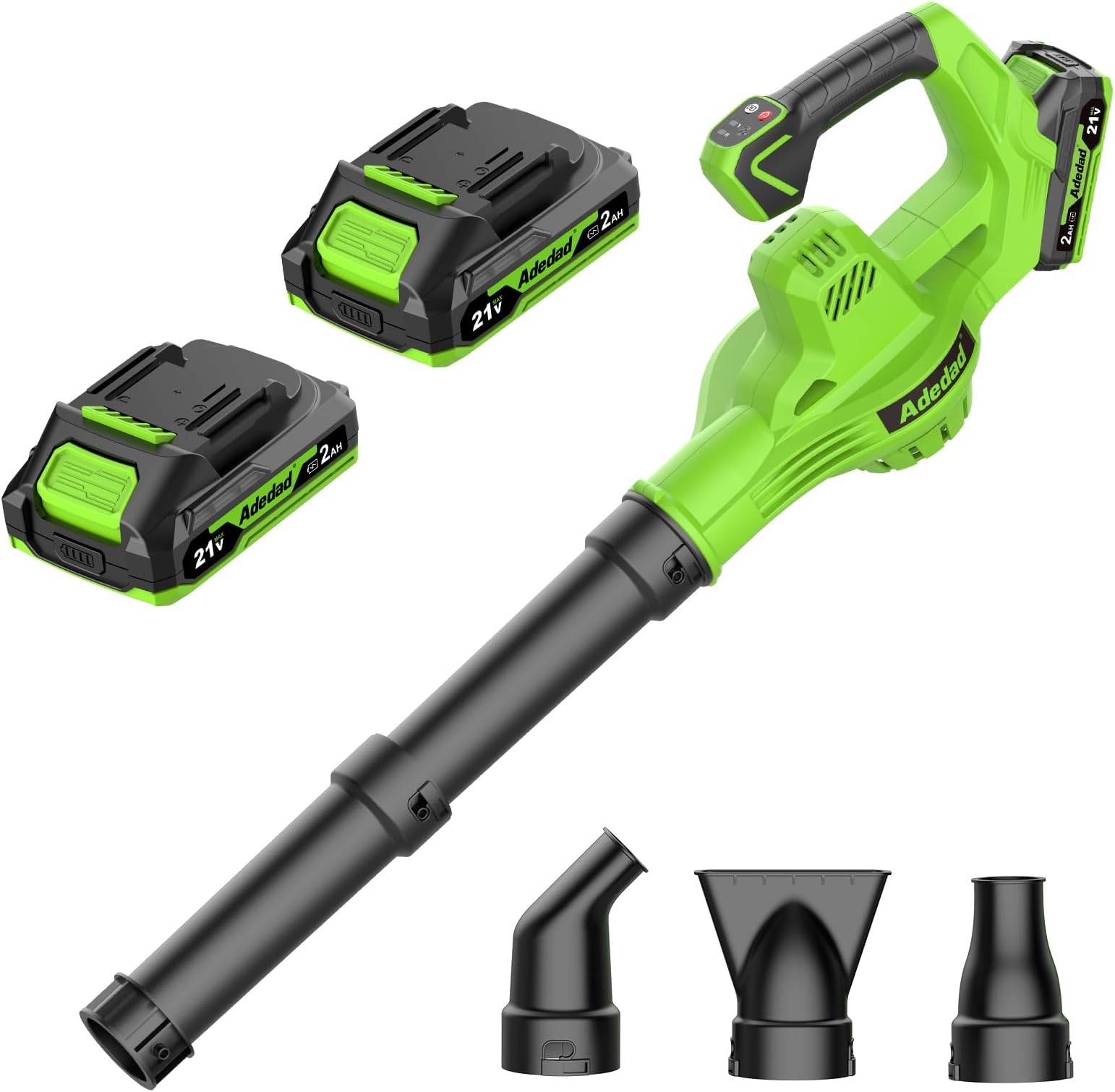 Amazon.com: 21V Cordless Leaf Blower 4-in-1 Nozzles Design Battery ...