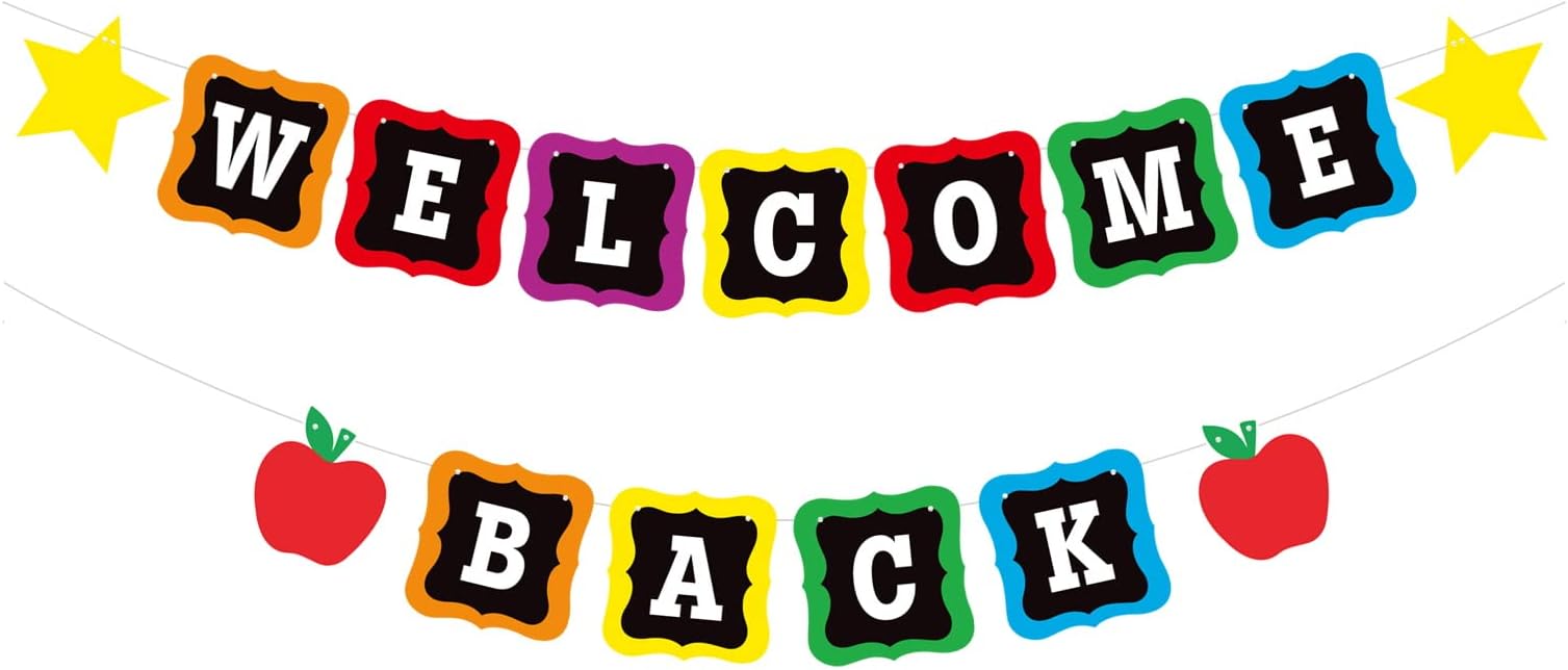 Amazon.com: YQUQWN, Welcome Back Banner-10 Feet, No DIY, Welcome Back ...