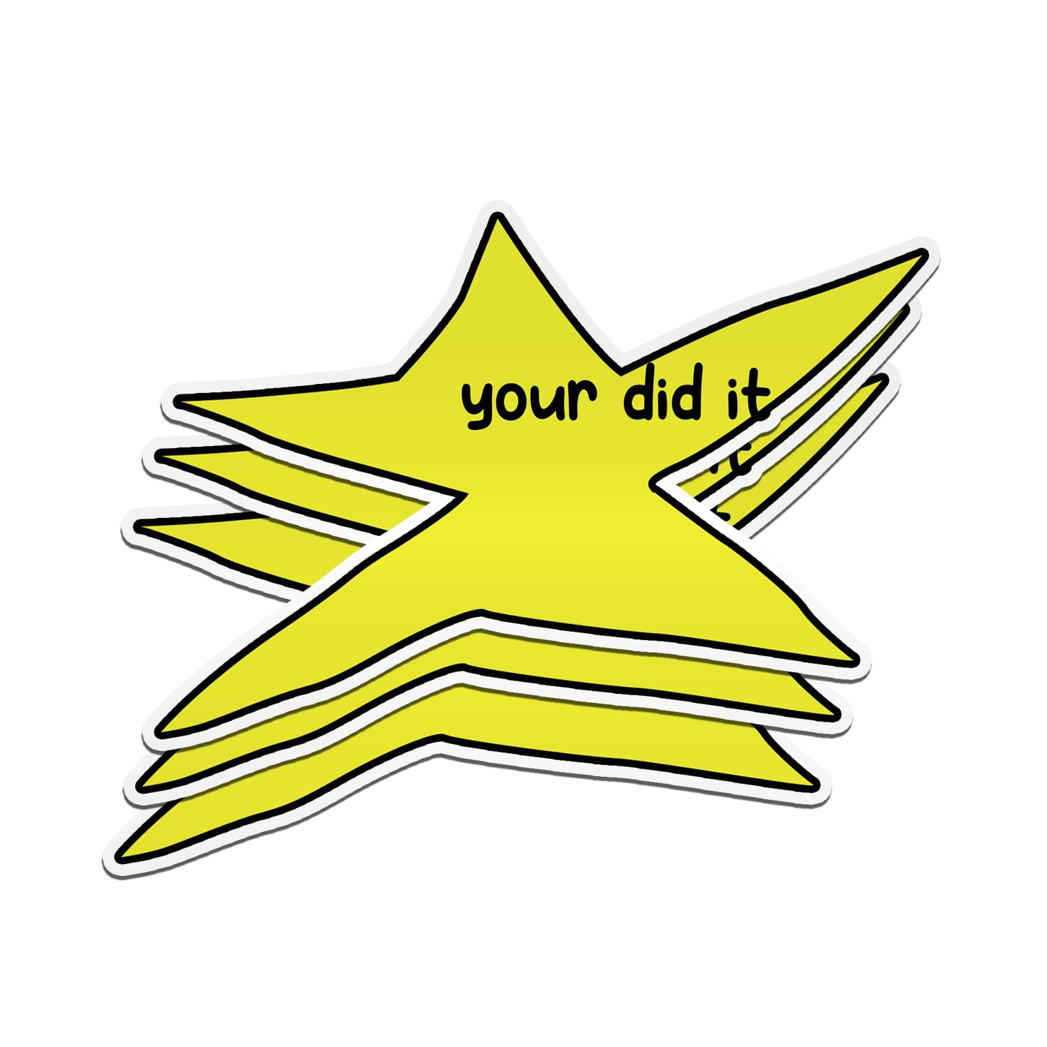 Amazon.com: Your Did It Star Meme Sticker Funny Meme Star Hydroflask ...