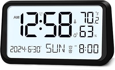 Amazon.com: Timegyro Digital Wall Clock Battery Operated with LED ...