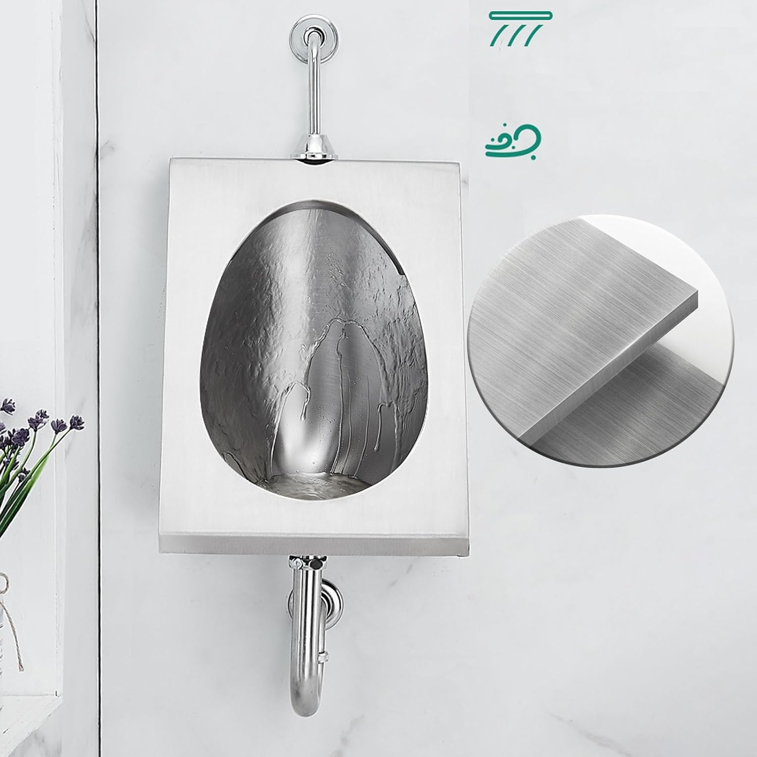 Urinals for Men Spill Proof, 304 Stainless Steel Philippines | Ubuy