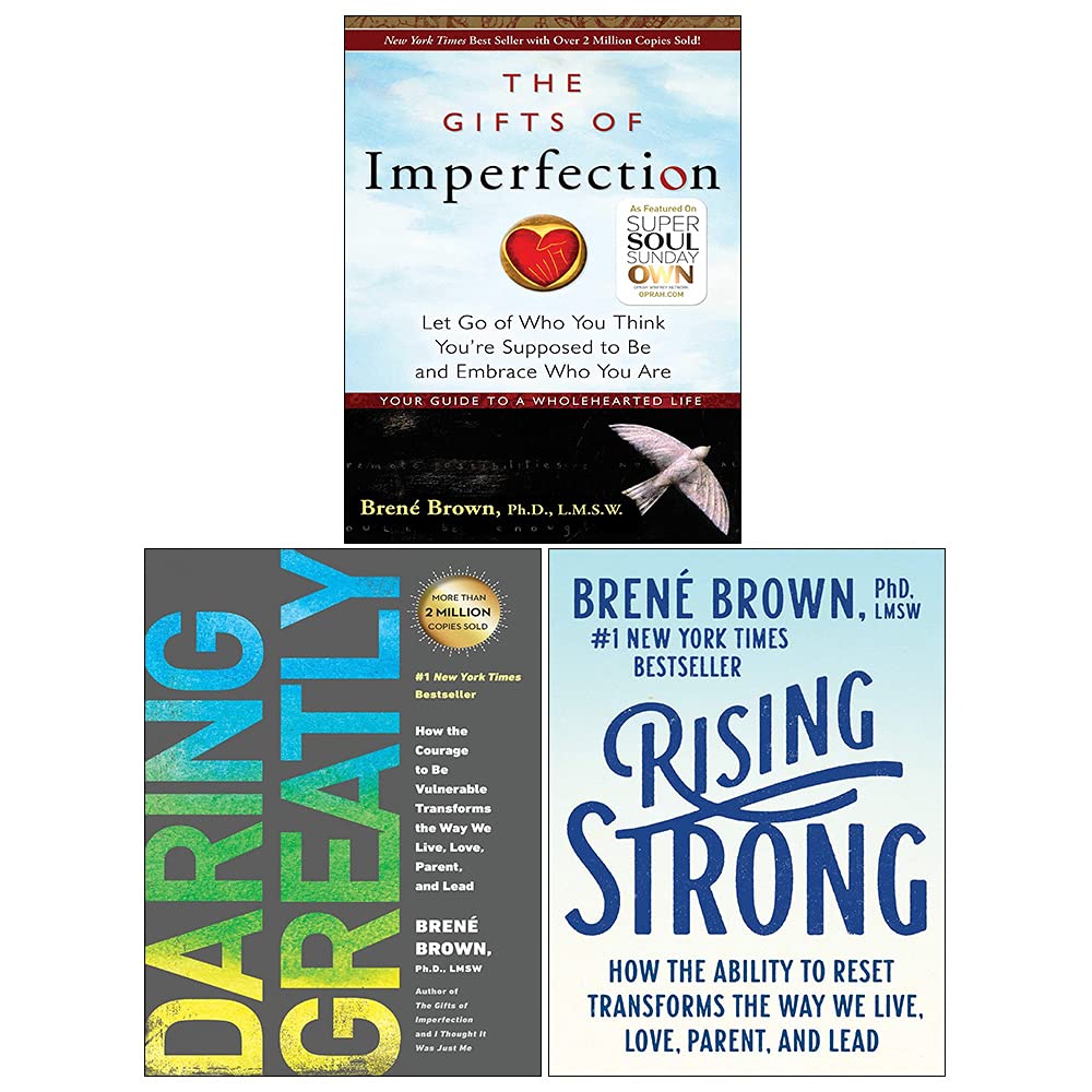 Brené Brown Collection 3 Books Set (Rising Strong,Daring Greatly,The ...