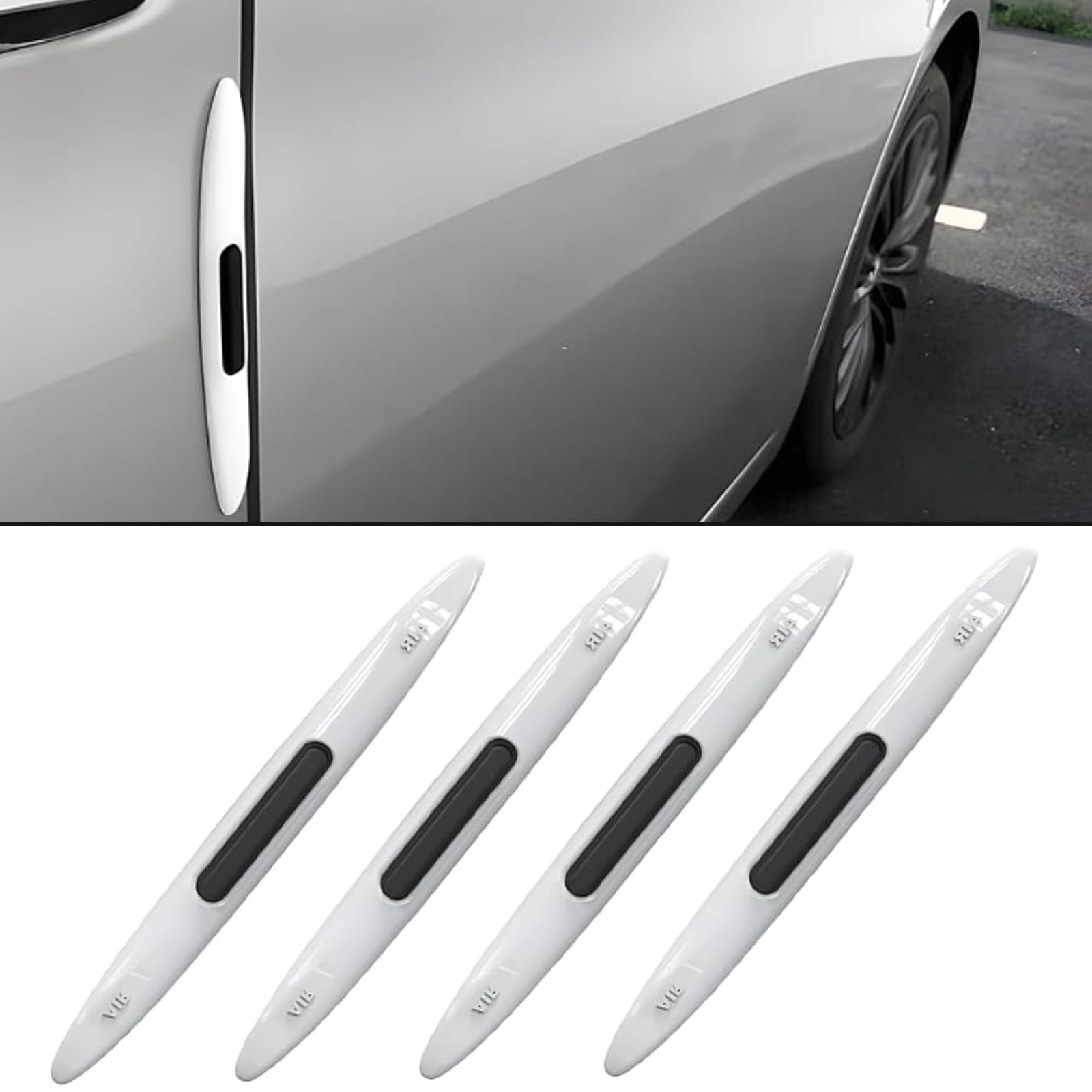 Bamyli 4 Pcs Car Door Edge Protective Strips,Bumper Guard Anti ...