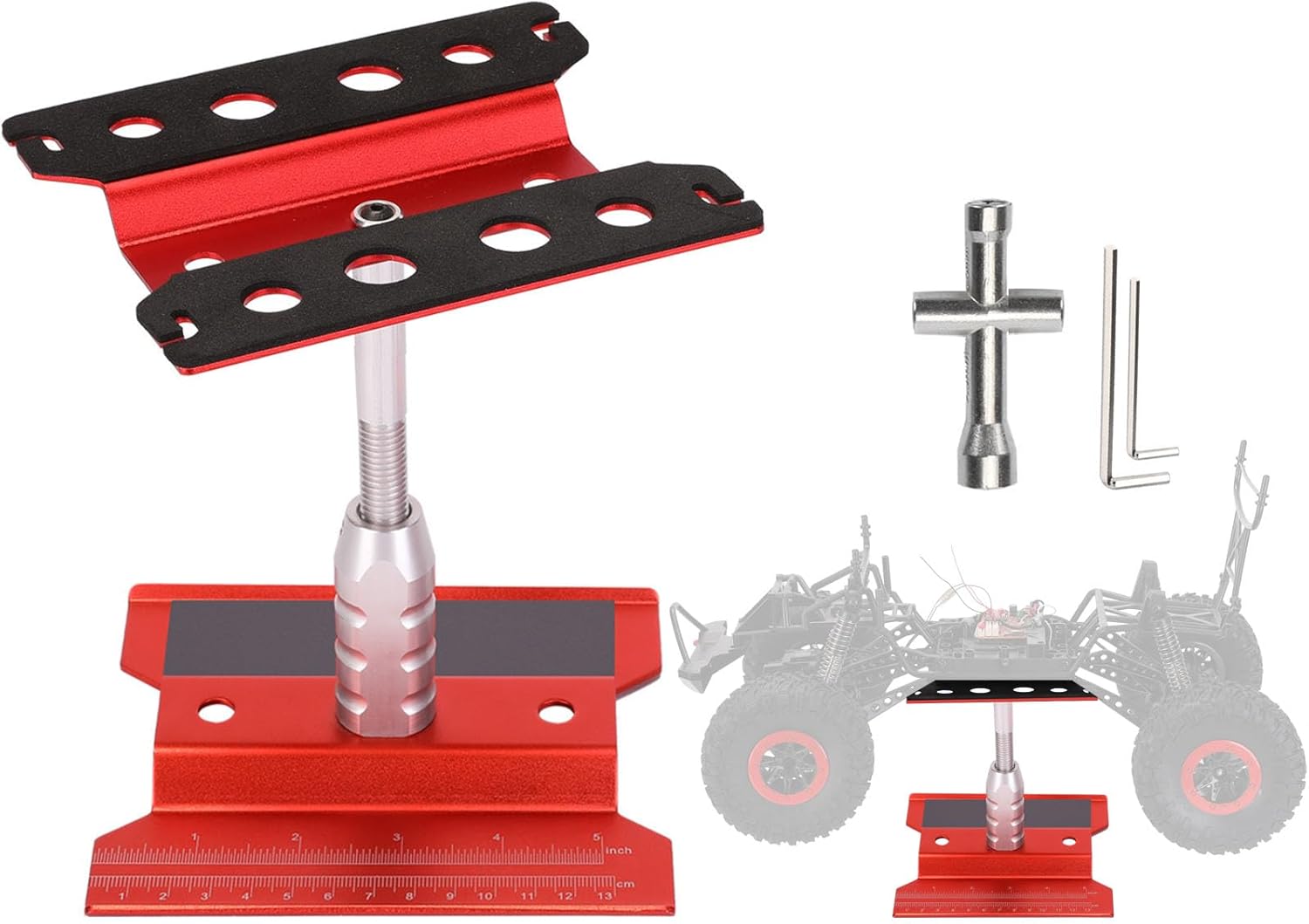 Amazon.com: Kimapeso RC Car Repair Stand Aluminum Alloy Rc Work Station ...