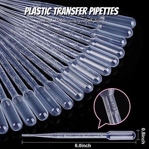 Snapklik.com : 3ML Pipettes, Plastic Dropper Essential Oil Transfer ...