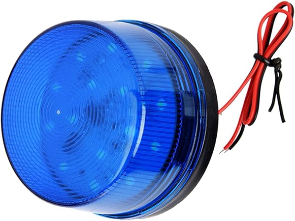 LED Blue Emergency Strobe Light, 12V Blue LED Strobe Beacon Emergency ...