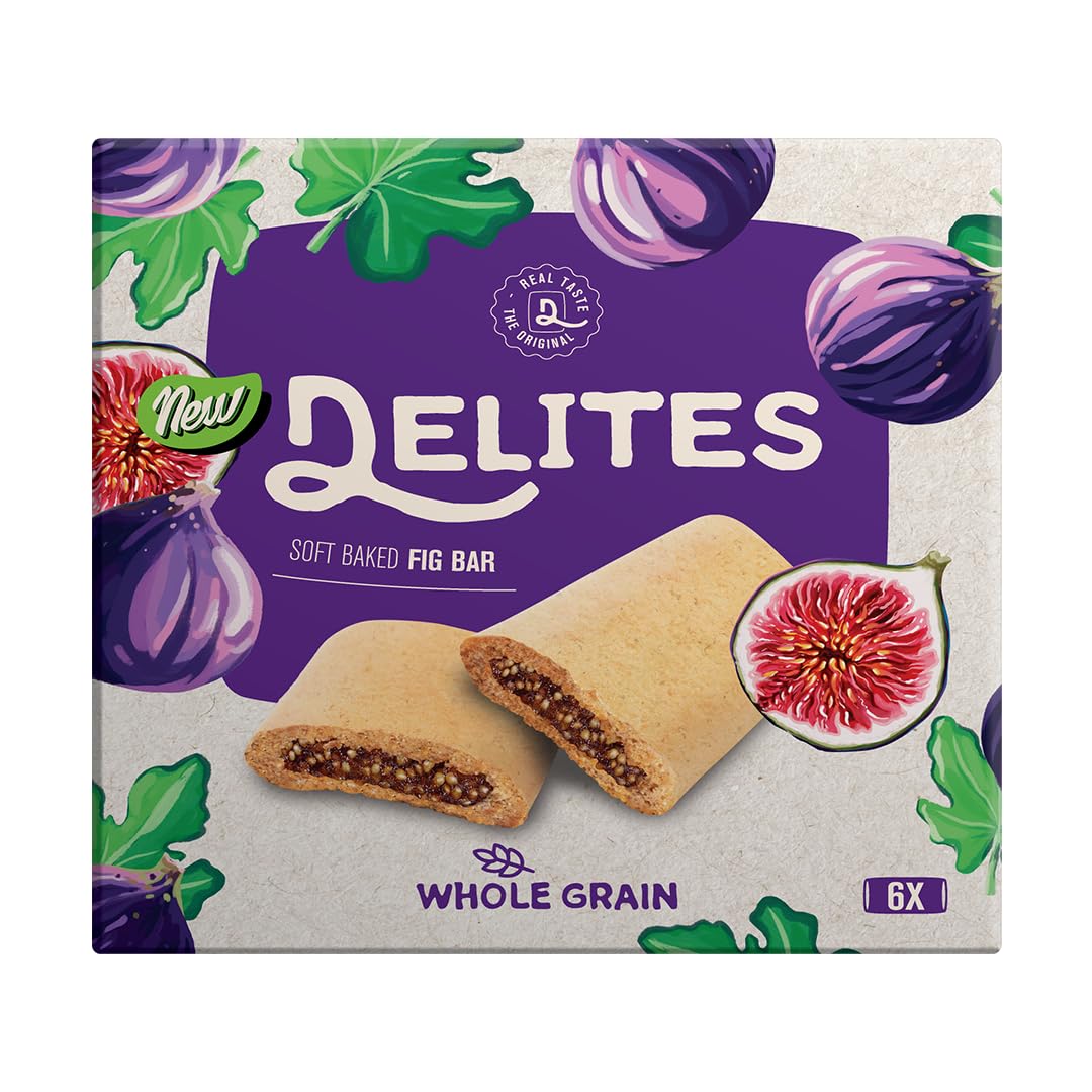 Amazon.com: Delites Whole Grain Fruit Bars, Soft Baked, 6 Pack (Fig, 6 ...