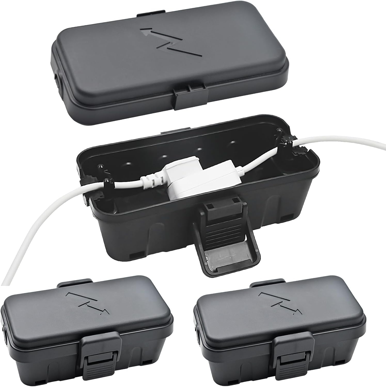 Hrensaw 3PCS Small Weatherproof Electrical Connection Box(Inner 5.5x3x2 ...