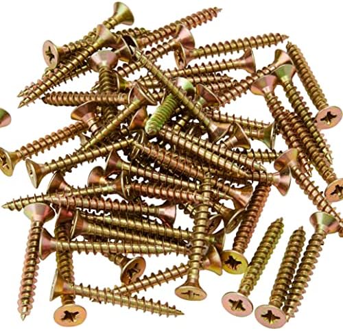 ForgeFix Multi-Purpose Single Thread Screws | 5.0 x 40mm | Zinc Yellow ...