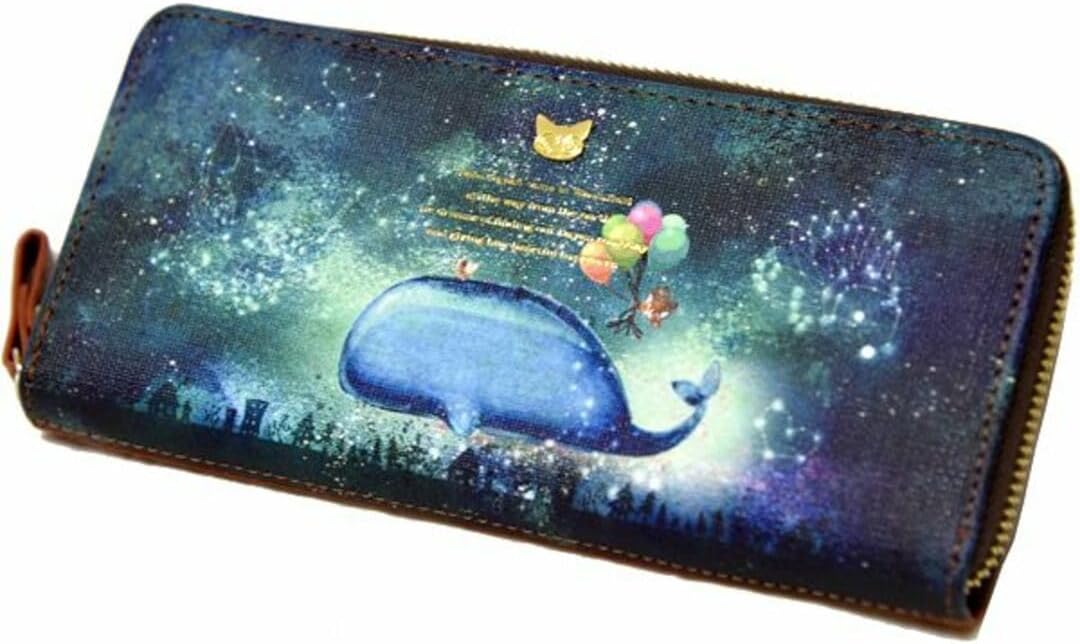 Amazon | ベベダヤン 天の川と宇宙クジラ 長財布 BebeDayan レディース | ノーブランド品 | 財布