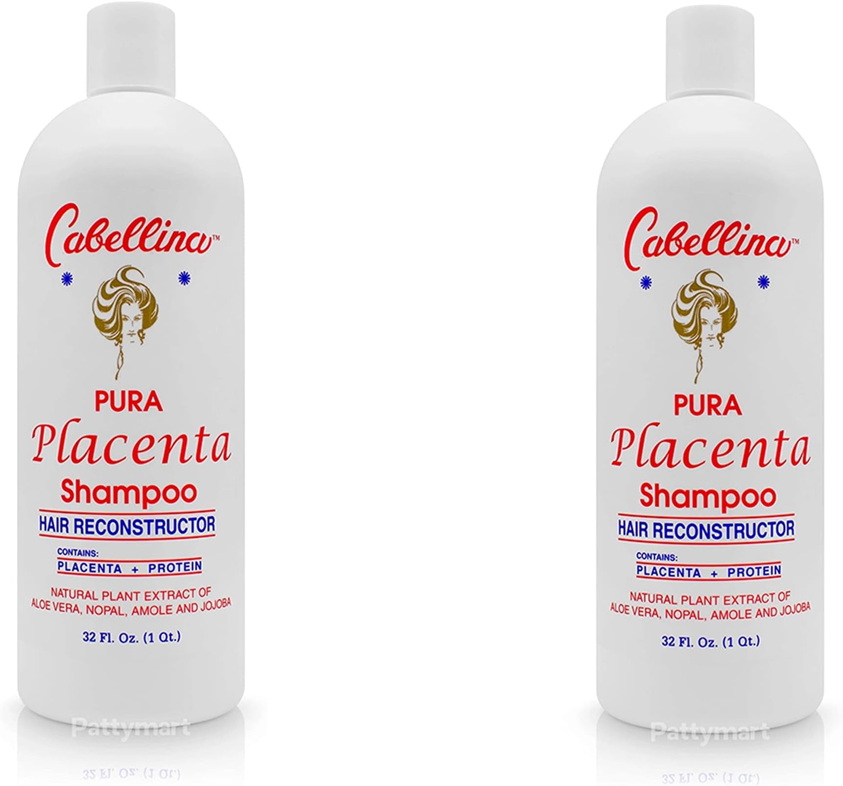 Amazon.com : Cabellina Pura Placenta Shampoo 32oz Pack of 2-Hair ...