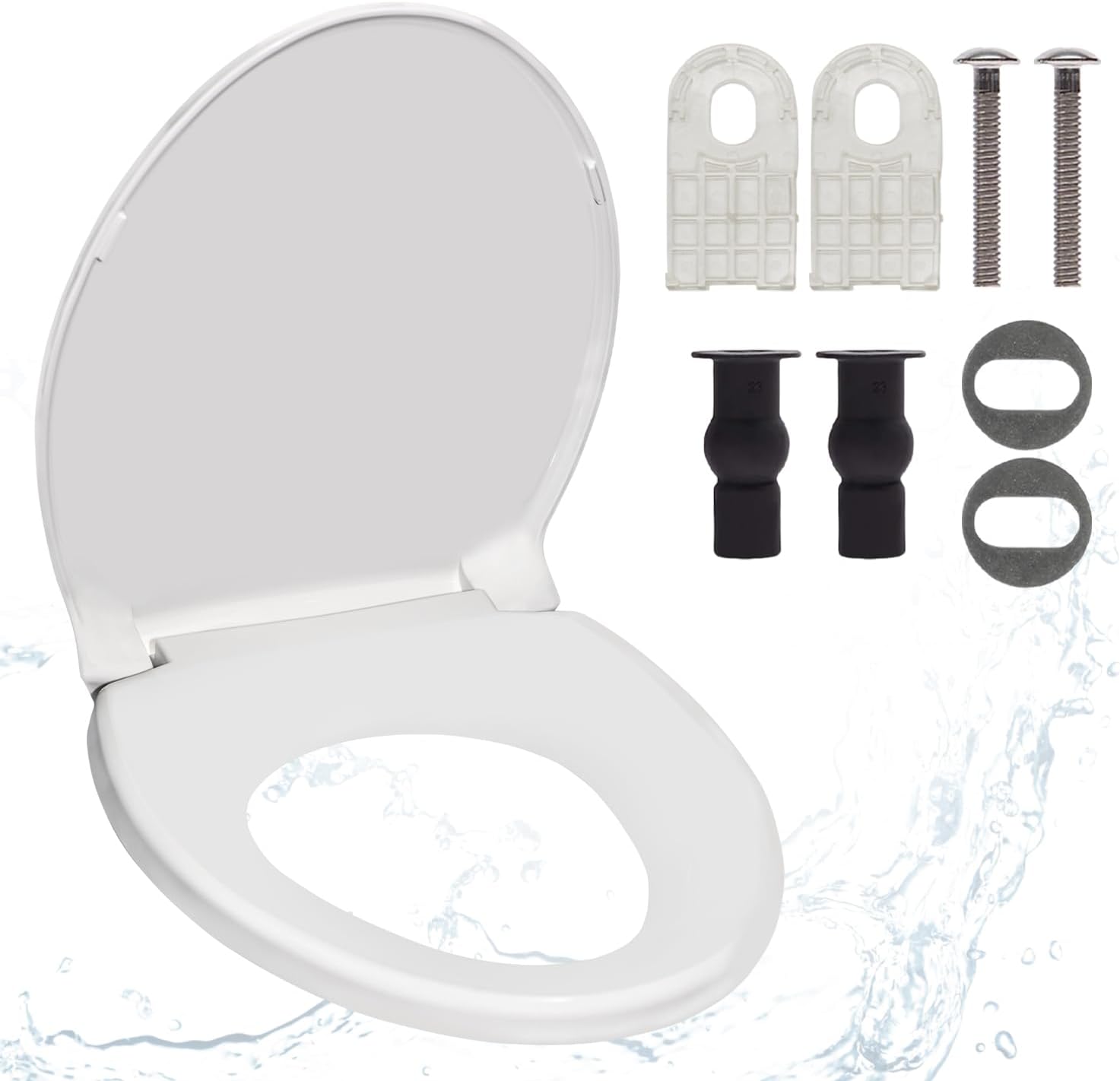 Toilet Seat Compatible with TOTO Transitional SoftClose SS114#01 ...