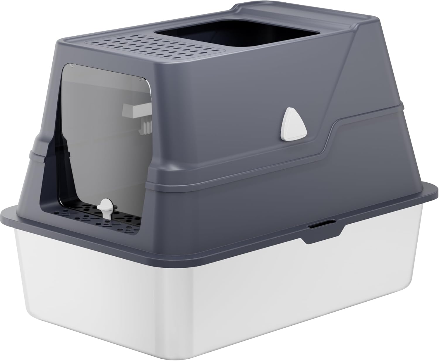 Amazon.com: Tokenkuko Stainless Steel Cat Litter Box with Lid,Covered ...