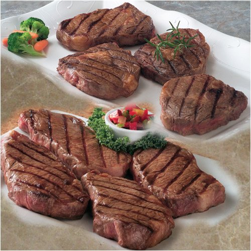 Amazon.com: 24 Steak Package - 12 (10 oz) New York Strip + 12 (10 oz ...