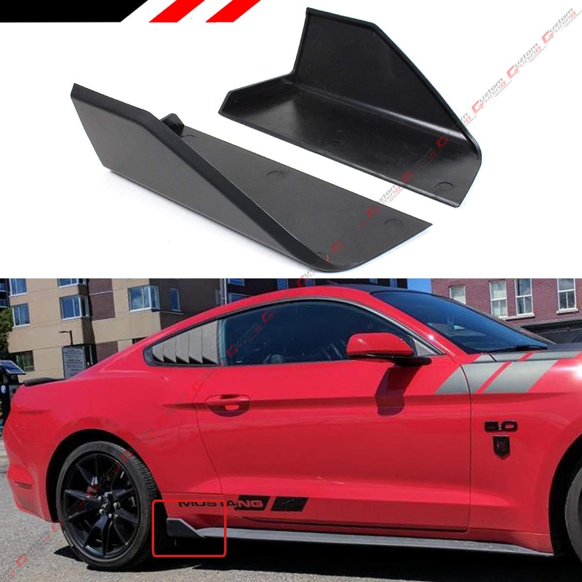 Amazon.com: M Style Add-on Rocker Panel Side Skirt Body Winglet ...