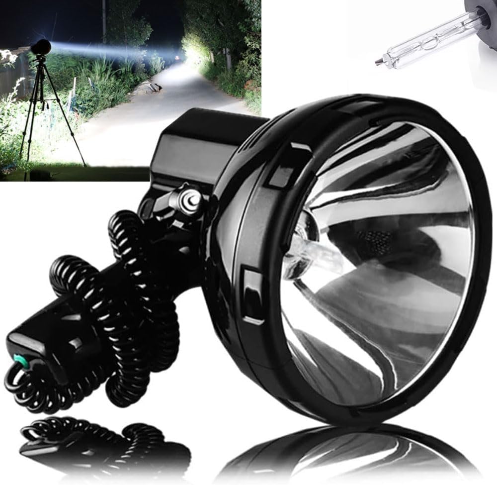 HID 12 Volt Xenon Handheld Spotlight Flashlight, 220W Super Bright ...