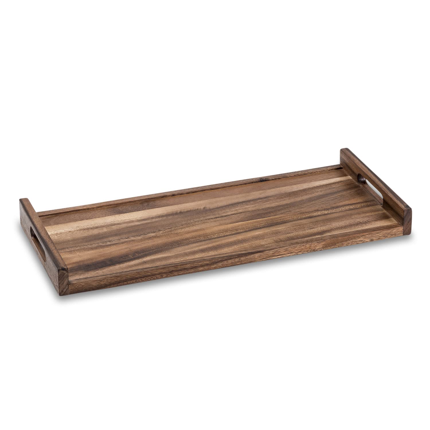 Amazon.com: Kalmar Home Serving Tray - Solid Bottom - Long : Home & Kitchen