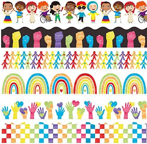 Amazon.com: BeYumi 84Pcs Diversity Equality Bulletin Board Borders All ...