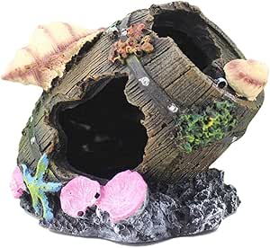 Amazon.com : Zerone Aquarium Decoration Resin Fish Hideout Hideaway ...