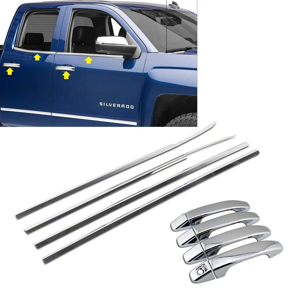 Amazon.com: Overun Polished Stainless Steel Window Sill Moldings+Door ...