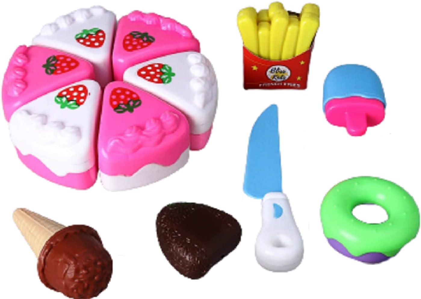 Buy BabyGo Cake Cutting Toy for Kids Pretend Play Toy , Cookies & Food ...