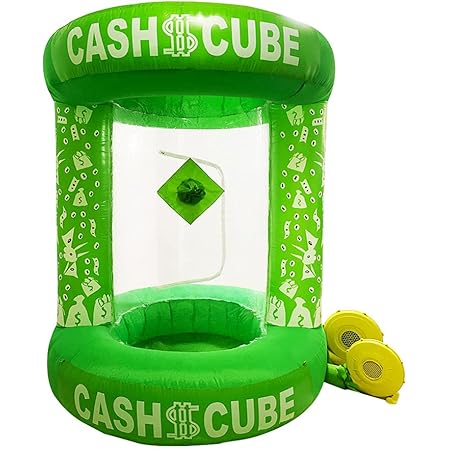 Amazon.com: Inflatable Cash Cube Booth , Inflatable Money Grab Machine ...