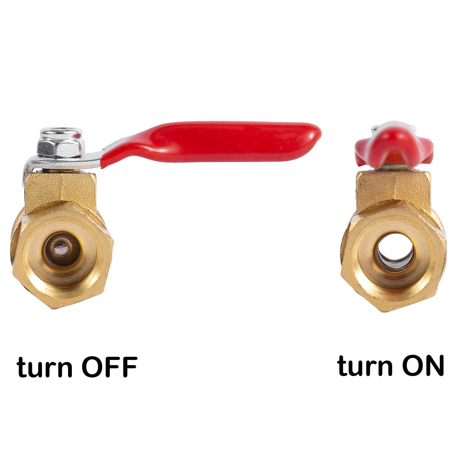 Bilal 2 Pack 14 Heavy Duty Air Compressor Brass Ball 5247