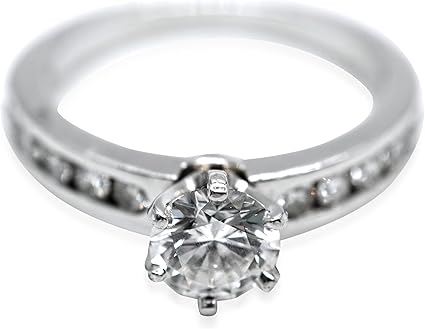 Amazon.com: Tiffany & Co. Pre-Loved, Diamond Engagement Ring in ...