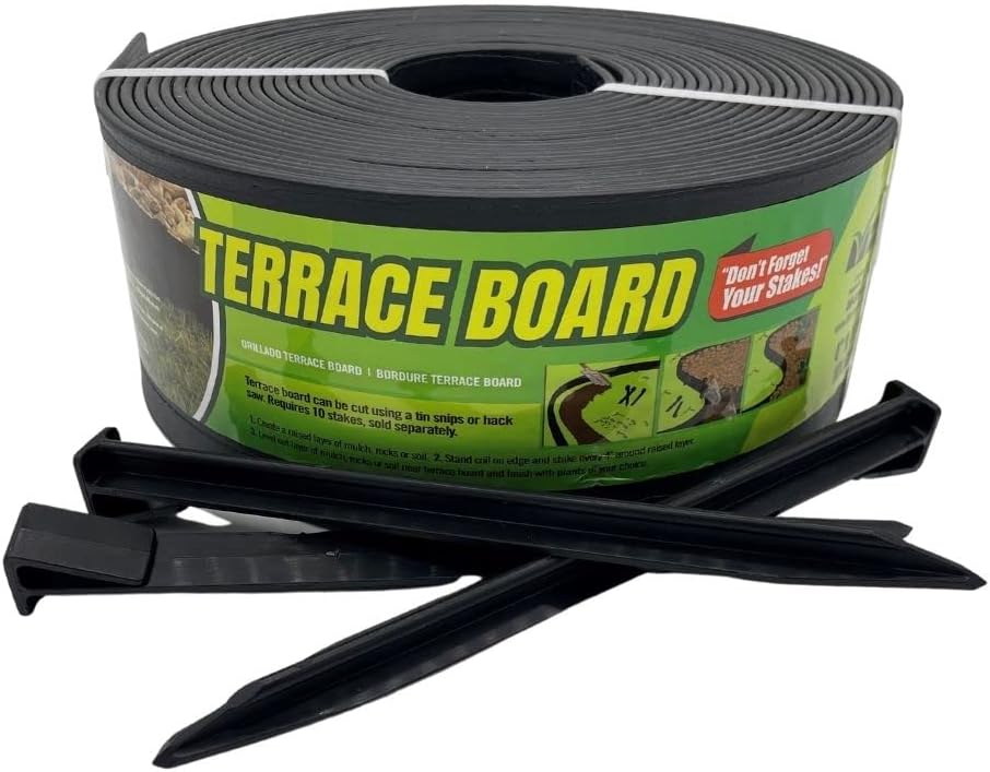 4" Terrace Board Lawn Edging-4"X40' BLCK TERACE BOARD : Amazon.ca ...
