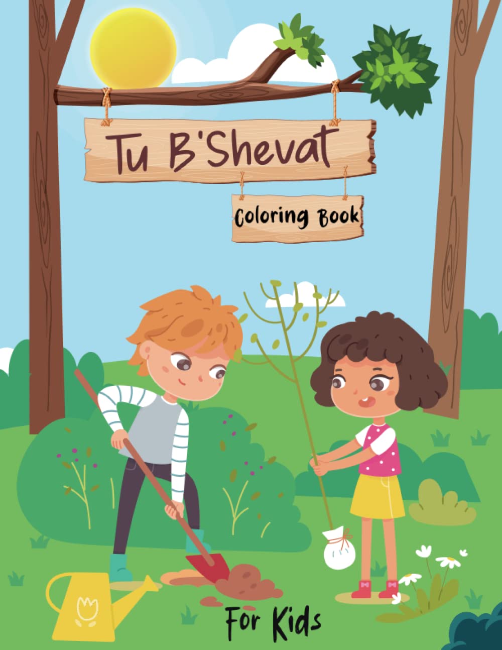 Tu B'Shevat Coloring Book For Kids: Tu Bishvat Activity Book For The ...