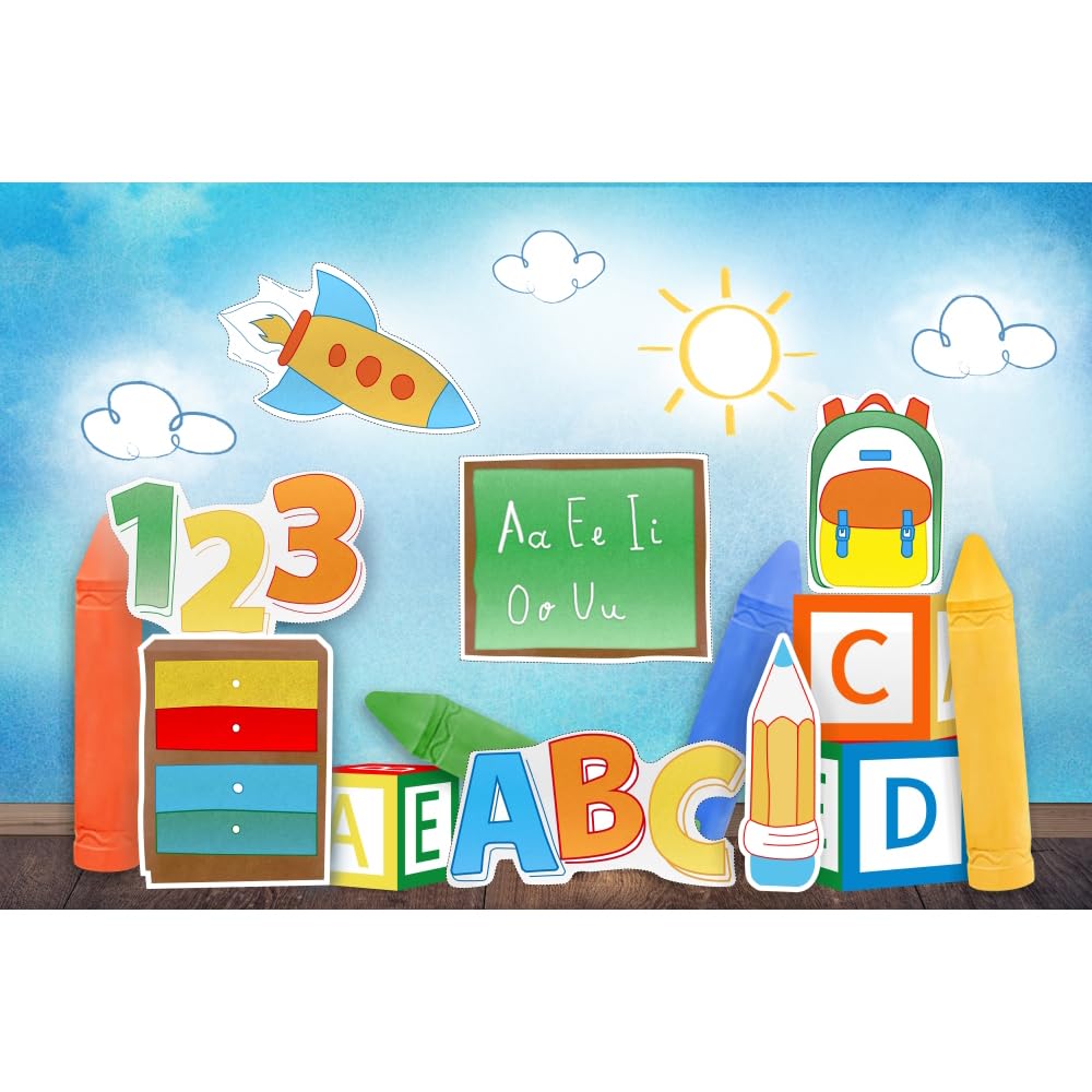 Amazon.com : Kindergarten Opening Ceremony Backdrop Classroom Party ...