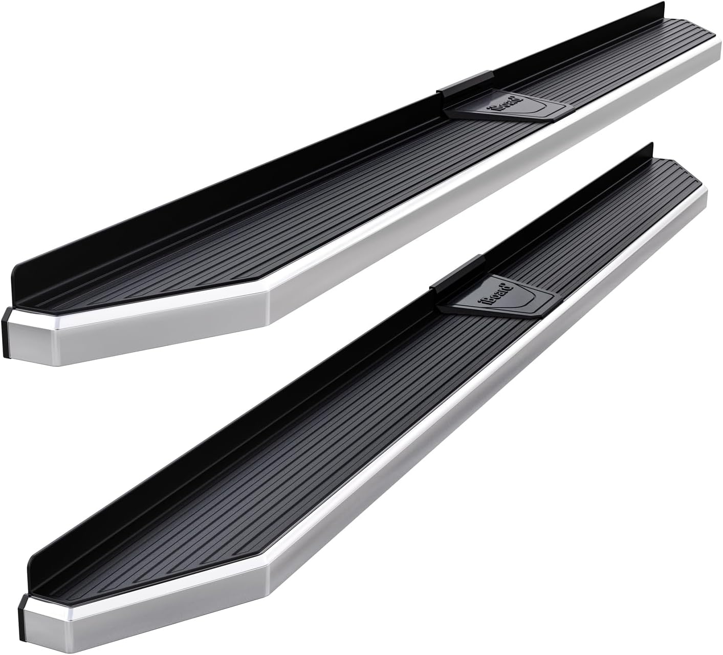 Amazon.com: APS Polished Running Boards Style Compatible with Ford ...