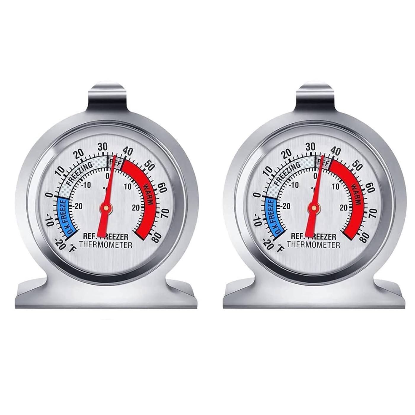 DUTTY Refrigerator Thermometer, Large Dial Freezer Thermometer,Classic ...