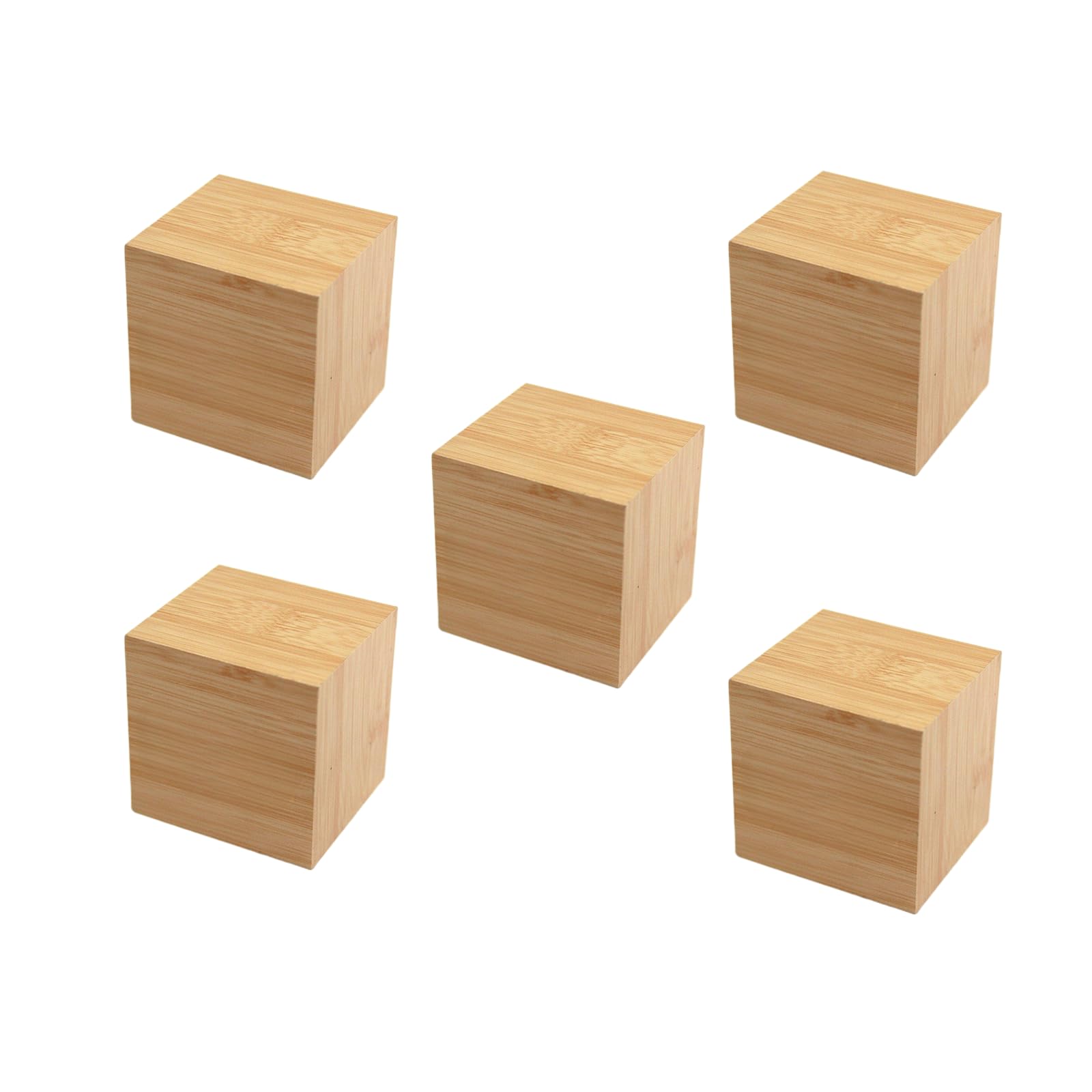 Snapklik.com : DaTpuik Bamboo Blocks 100 PCS 1 Inch Unfinished Bamboo ...