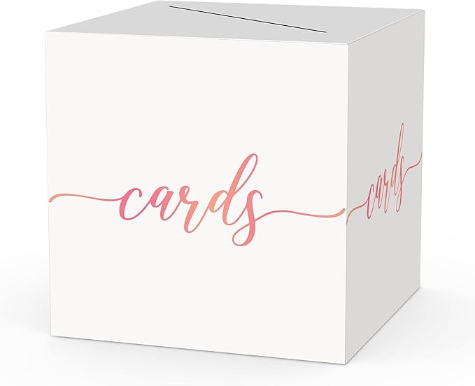 Amazon.com: WUINCK Classic Card Box, Card Receiving Box Party Supplies ...