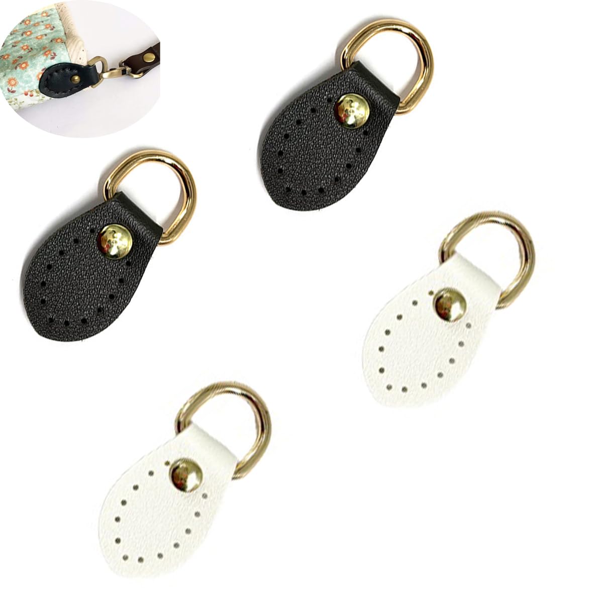 Amazon.com: DraCra 4 Pack Purse Strap Mount Hook PU Leather Sewing ...