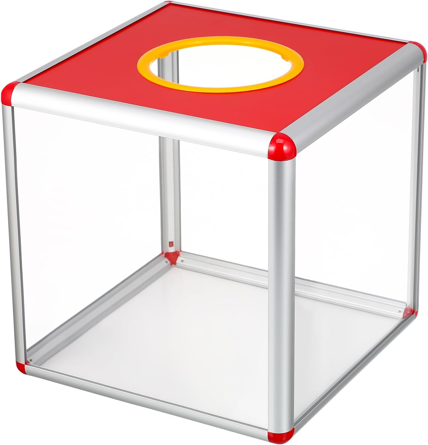 Amazon.com : Healeved Donation Box Acrylic Raffle Box 10" x 10" x 10 ...