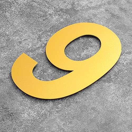Amazon.com: BetLight 10 Inch Gold House Numbers for Outside - Rustproof ...