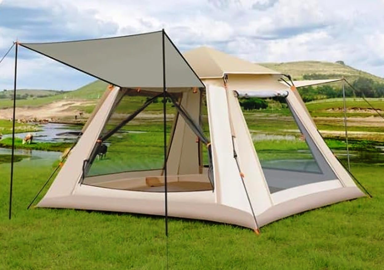 GO2CAMPS Automatic Camping Tent 3-4 Persons, Premium Quality Instant ...