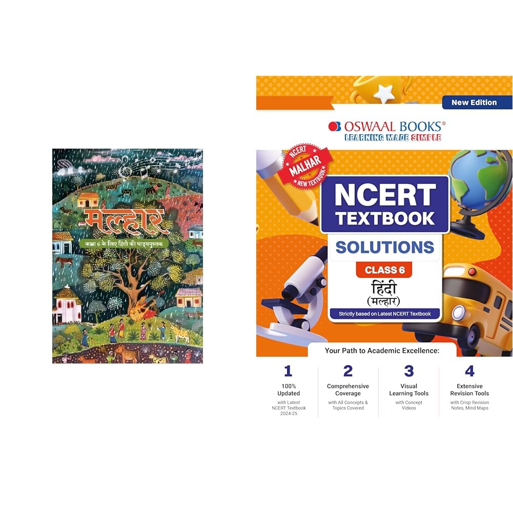 NCERT Class 6 Hindi Malhar Textbook and Solutions (Set of 2 Books ...