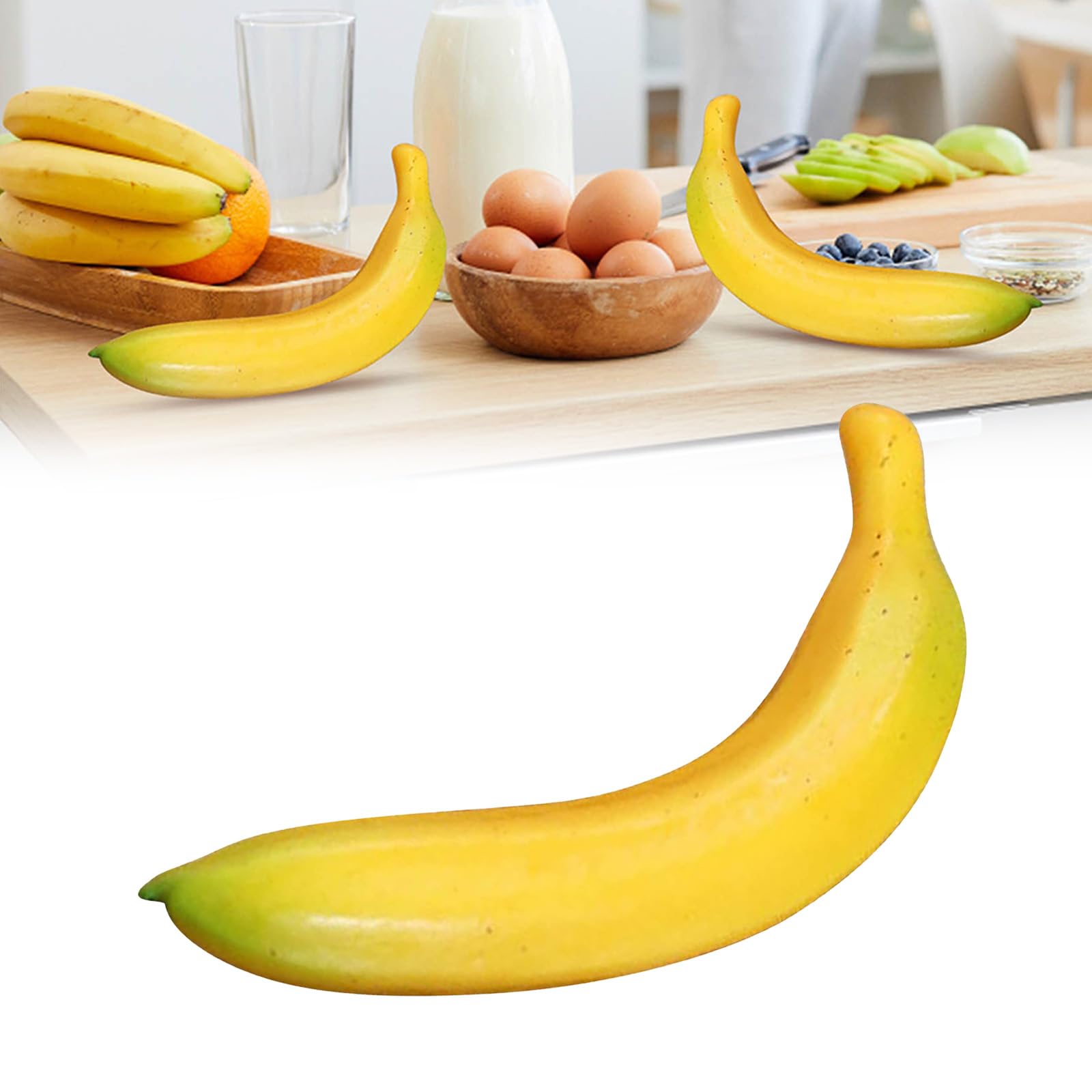 Amazon.com: Fake Banana, Plastic Banana, Artificial Yellow Bananas Styrofoam, Relistic ...