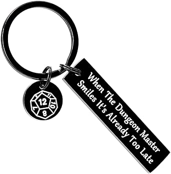 Amazon.com: HUTIMY Dungeons And Dragons Gifts Keychain For Men Jewelry ...